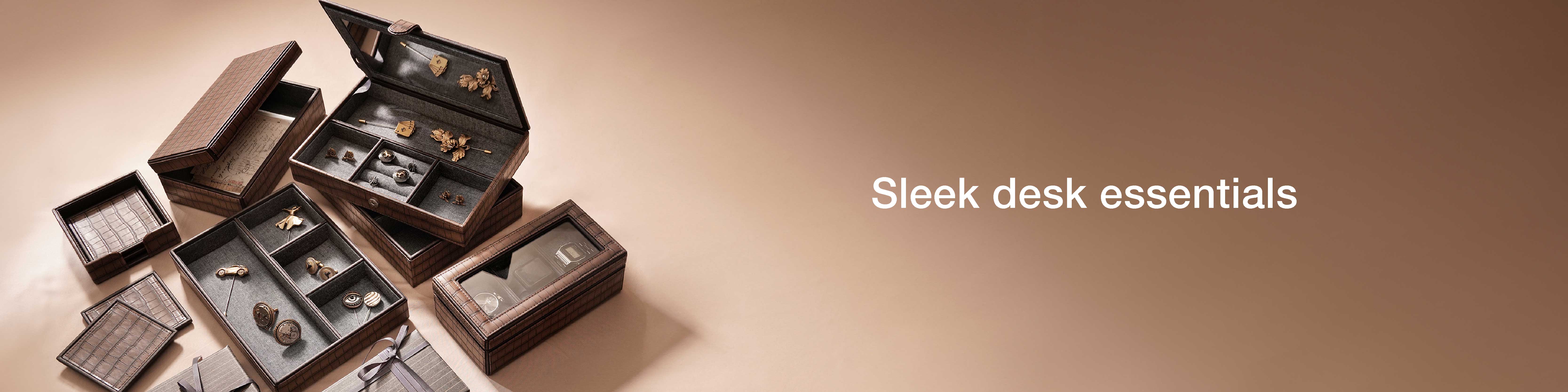 Buy Leather Office Desk Organiser & Accessories Online