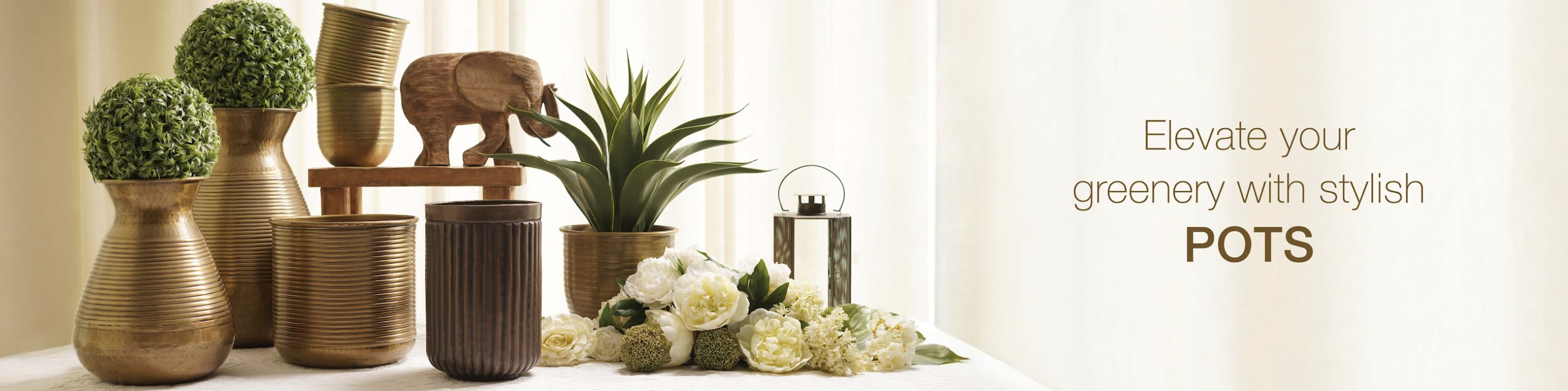 Explore Pots Collection for Home Decor Online | Pure Home & Living