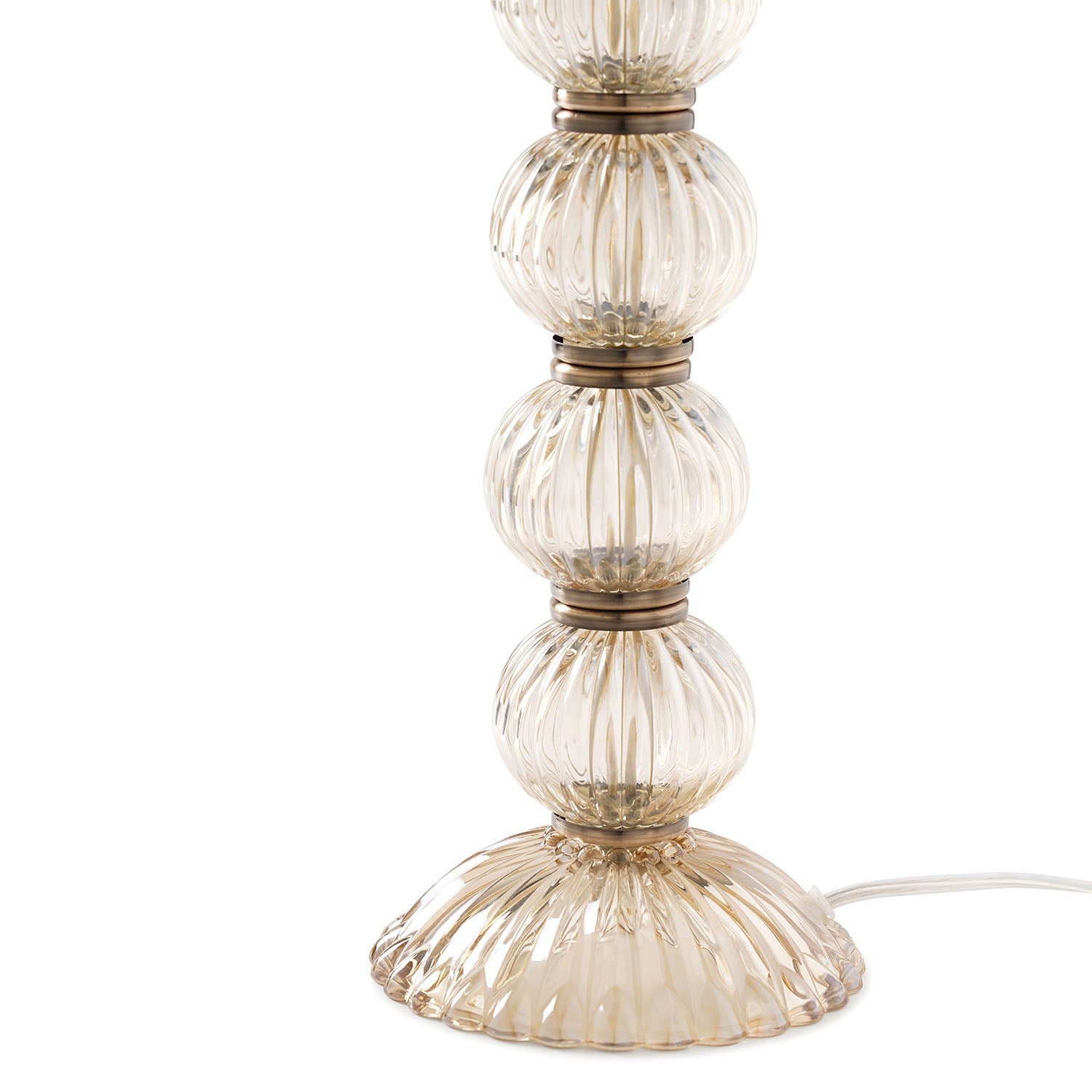 Shop Gold Four Ball Glass Table Lamp Stand (without shade) - at Best ...