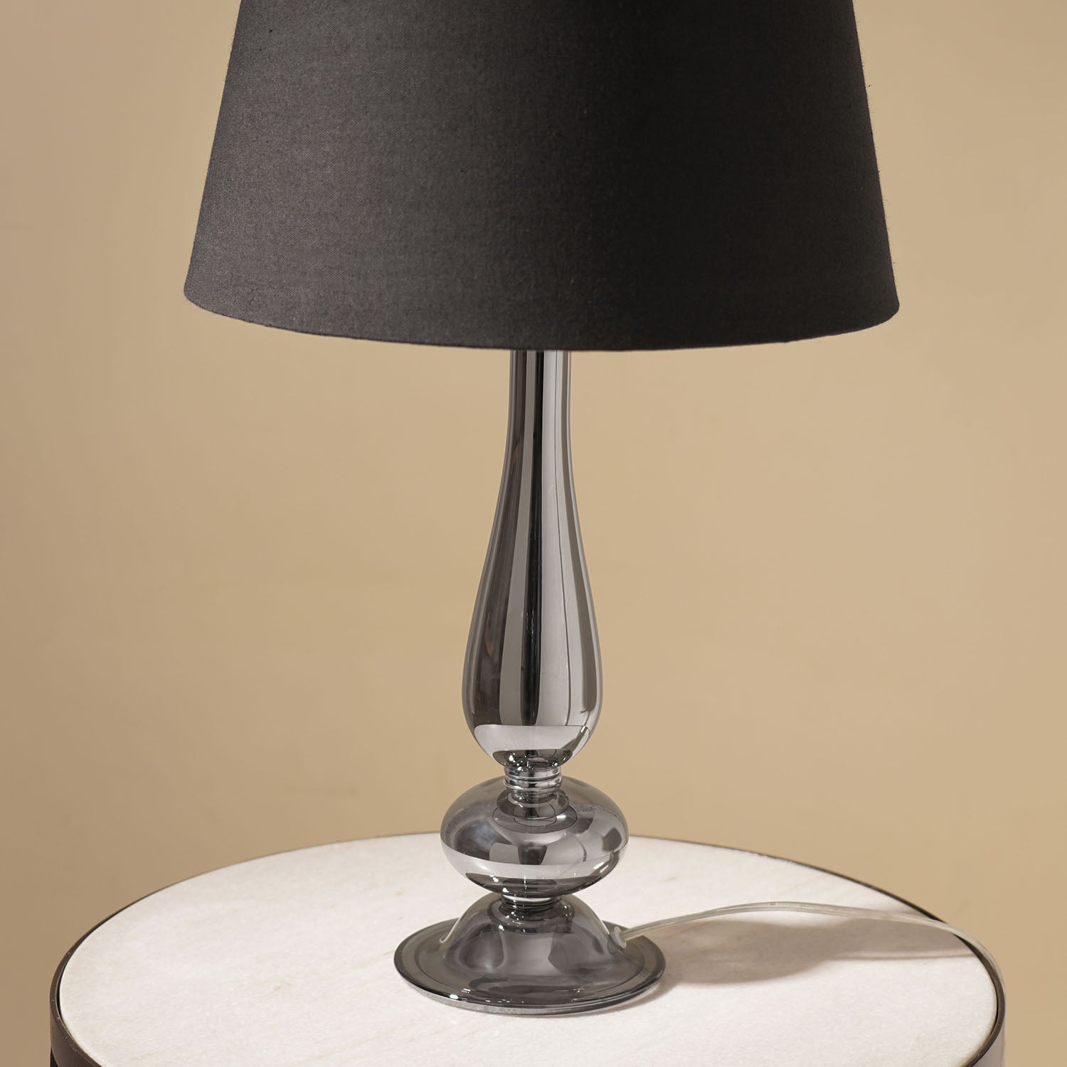 Shop Grey Teardrop Shaped Table Lamp Stand (without shade) - at Best ...