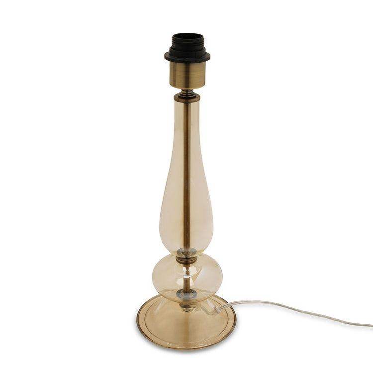Shop Gold Teardrop Shaped Glass Table Lamp Stand (without shade) - at ...