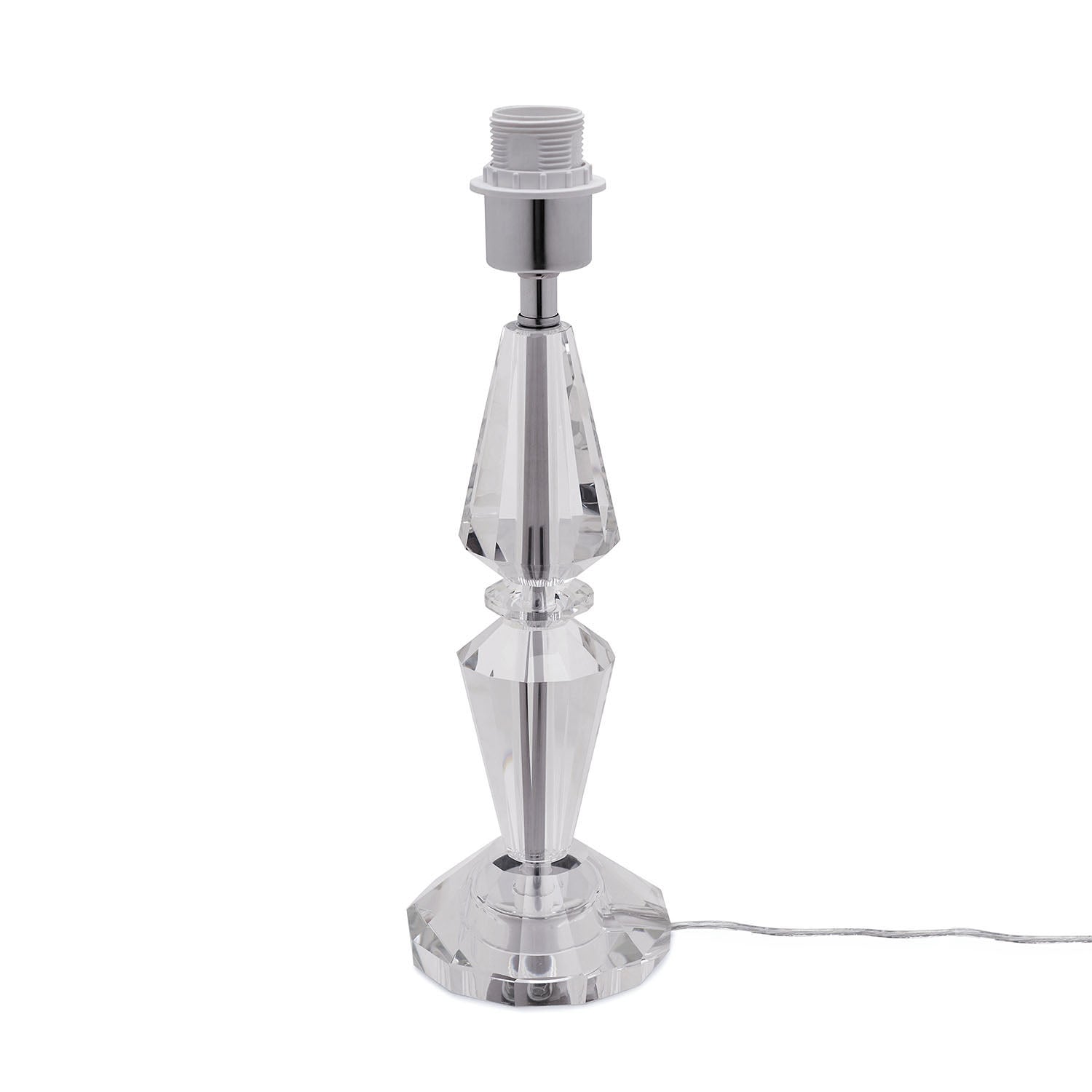 Shop Clear Crystal Table Lamp Stand (without shade) - at Best Price ...