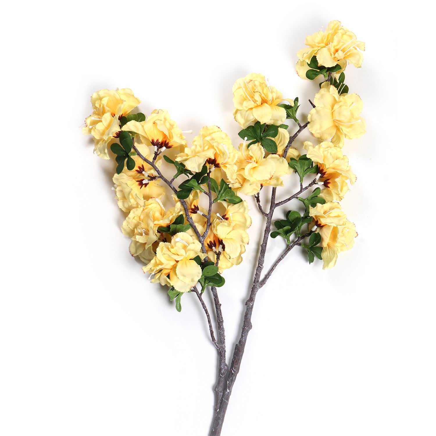 Shop Yellow Azalea Faux Flower Stem Single - at Best Price Online in India