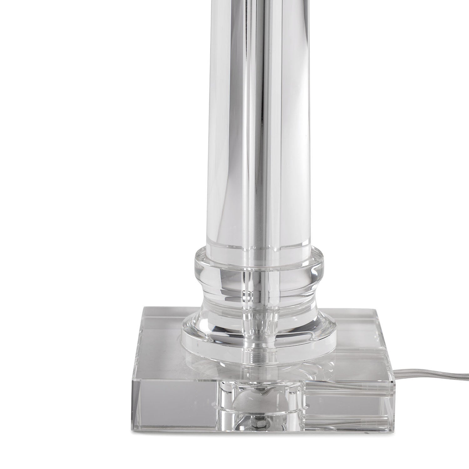 Shop Clear Linear Crystal Table Lamp Stand - Large (without shade) - at ...