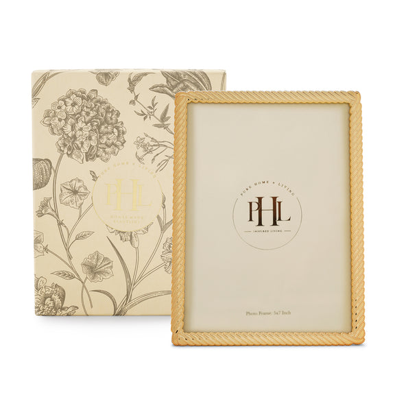 Shop Gold Plated Diagonal Twisted Metal Photo Frame - Medium - at Best ...