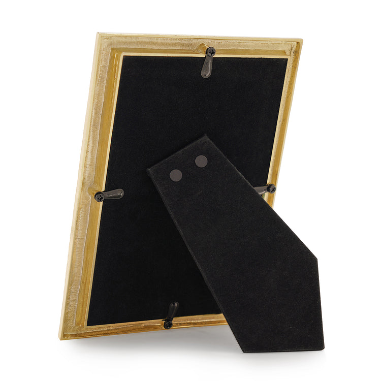 Gold Plated Metal Photo Frame with Border