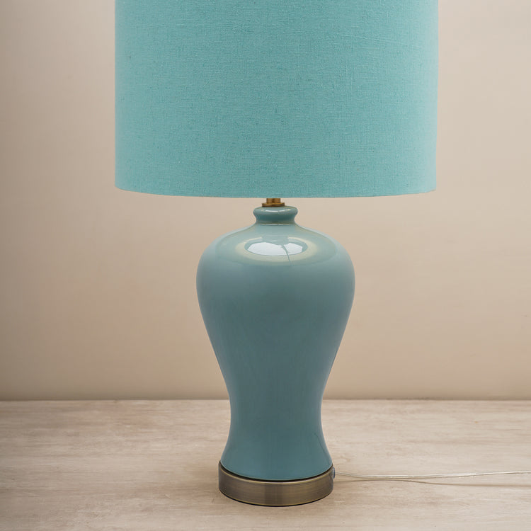 Shop Light Blue Ceramic Lamp Stand (without shade) - at Best Price ...