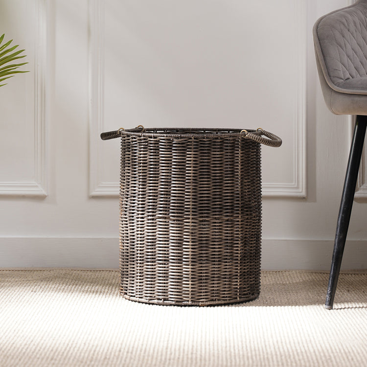 Shop Brown Resin Wicker Bin - at Best Price Online in India