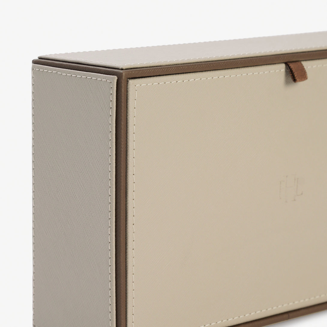 Shop Beige Faux Leather Tissue Box - at Best Price Online in India