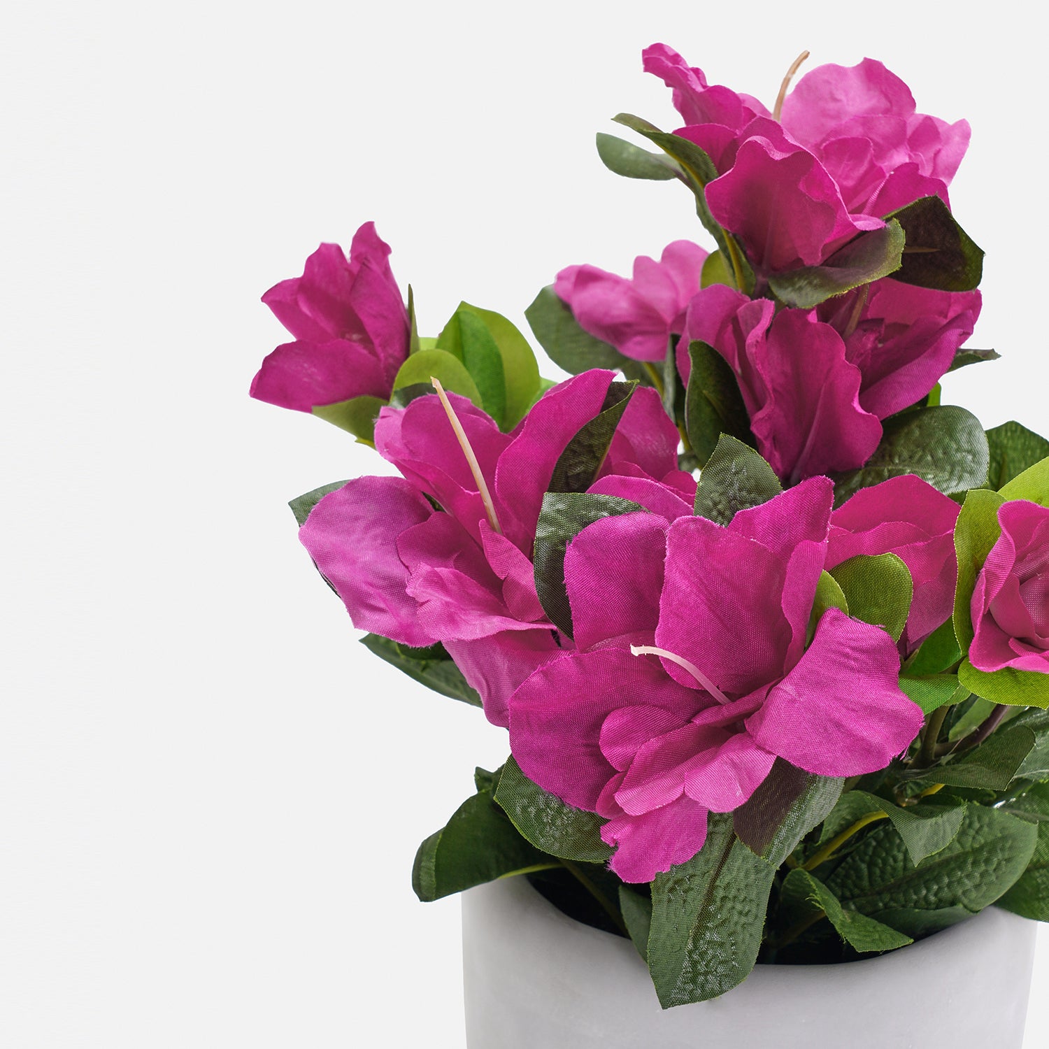 Shop Pink Artificial Azalea Plant with Cement Pot - at Best Price ...