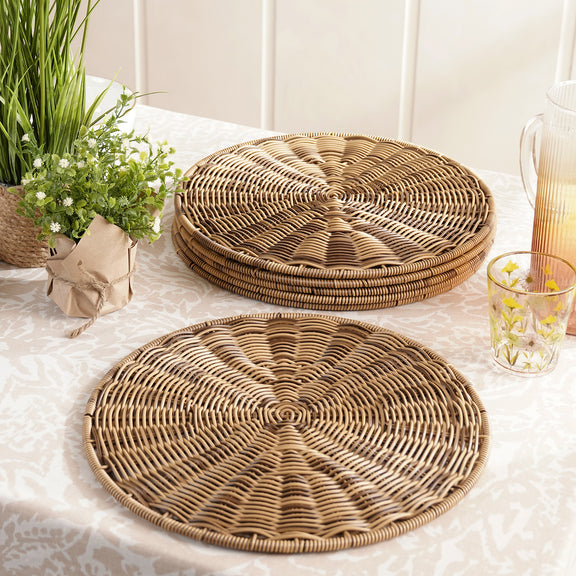 Shop Brown Resin Wicker Placemat - at Best Price Online in India