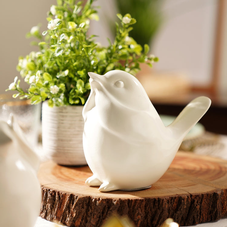 Shop Ivory Polyresin Sparrow Figurine With Closed Mouth - at Best Price ...