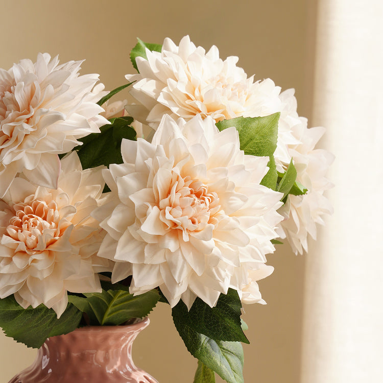 Shop Ivory Artificial Dahlia Flower Stem - Single - at Best Price ...