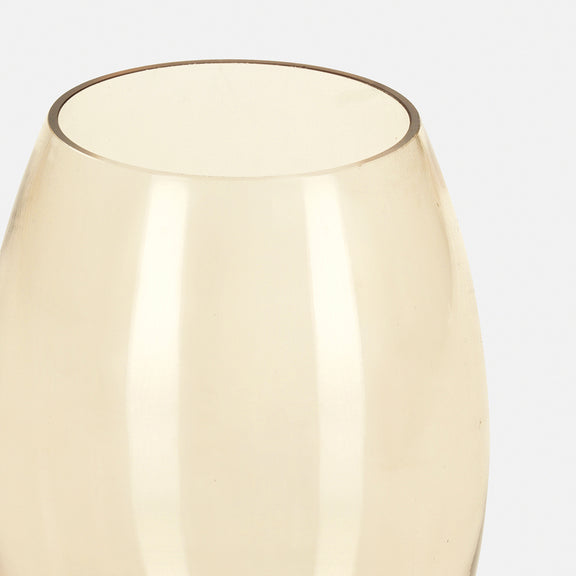 Shop Clear Amber Oblong Glass Vase - Small - at Best Price Online in India