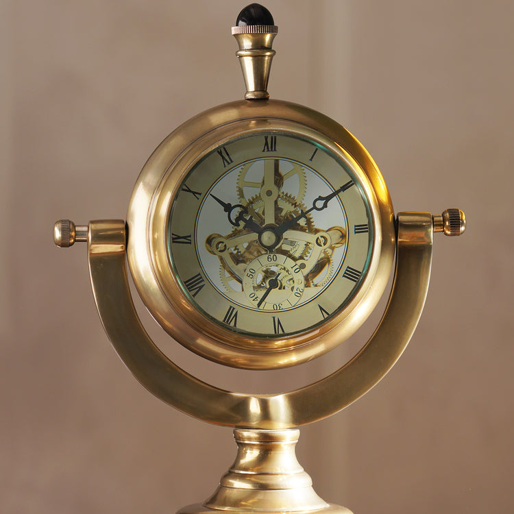 Shop Gold Table Clock with Base - at Best Price Online in India