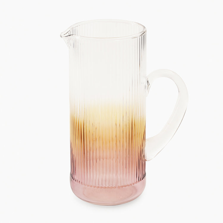 Shop Amber & Burgundy Ombre Ribbed Glass Jug - at Best Price Online in ...