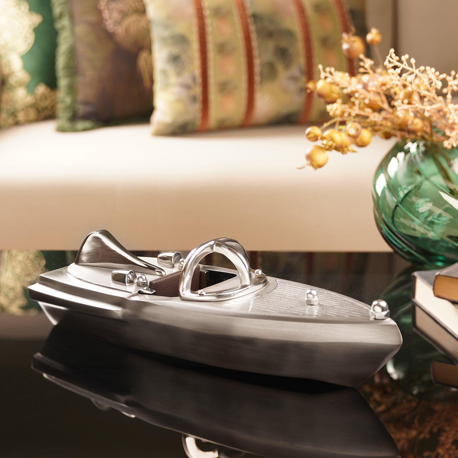 Grey Decorative Speed Boat