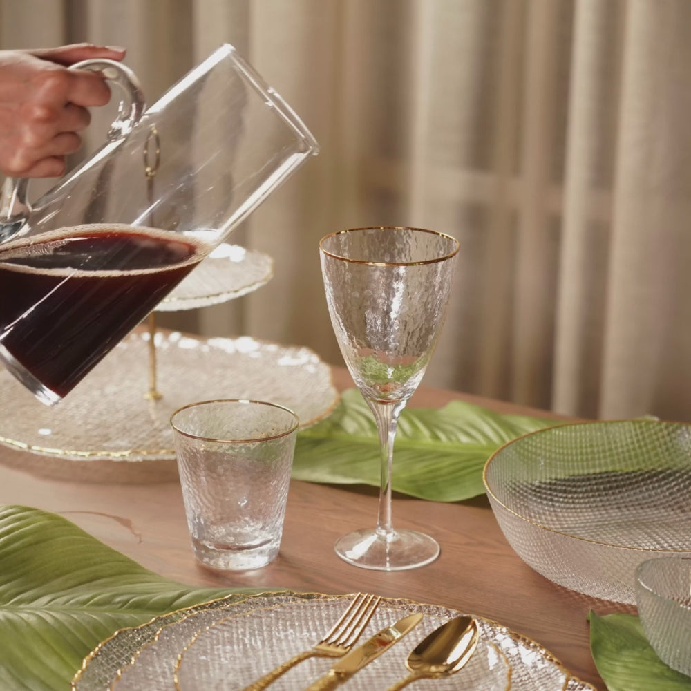 Crystal Clear Pitcher With Handle