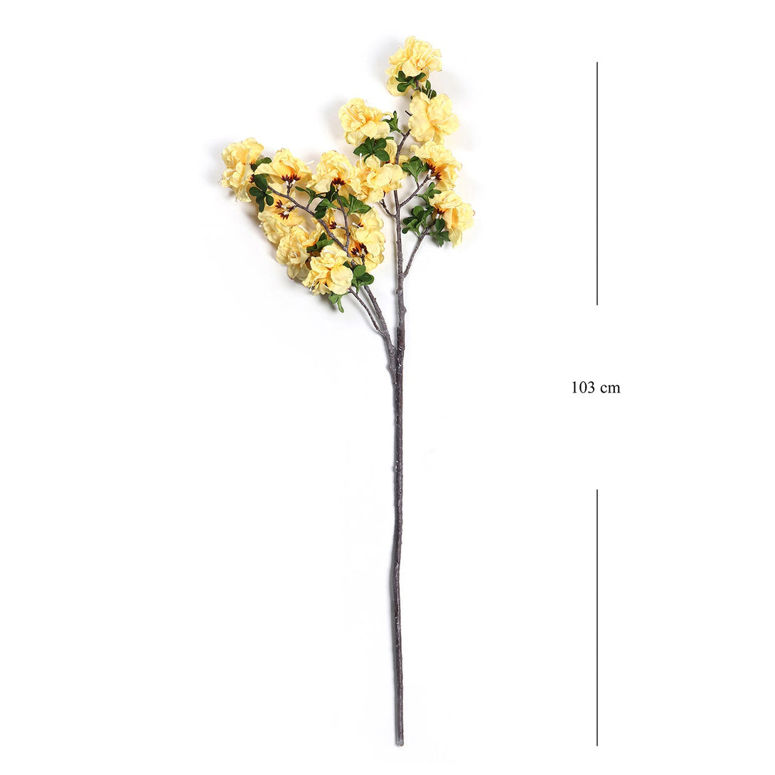 Shop Yellow Azalea Faux Flower Stem Single - at Best Price Online in India