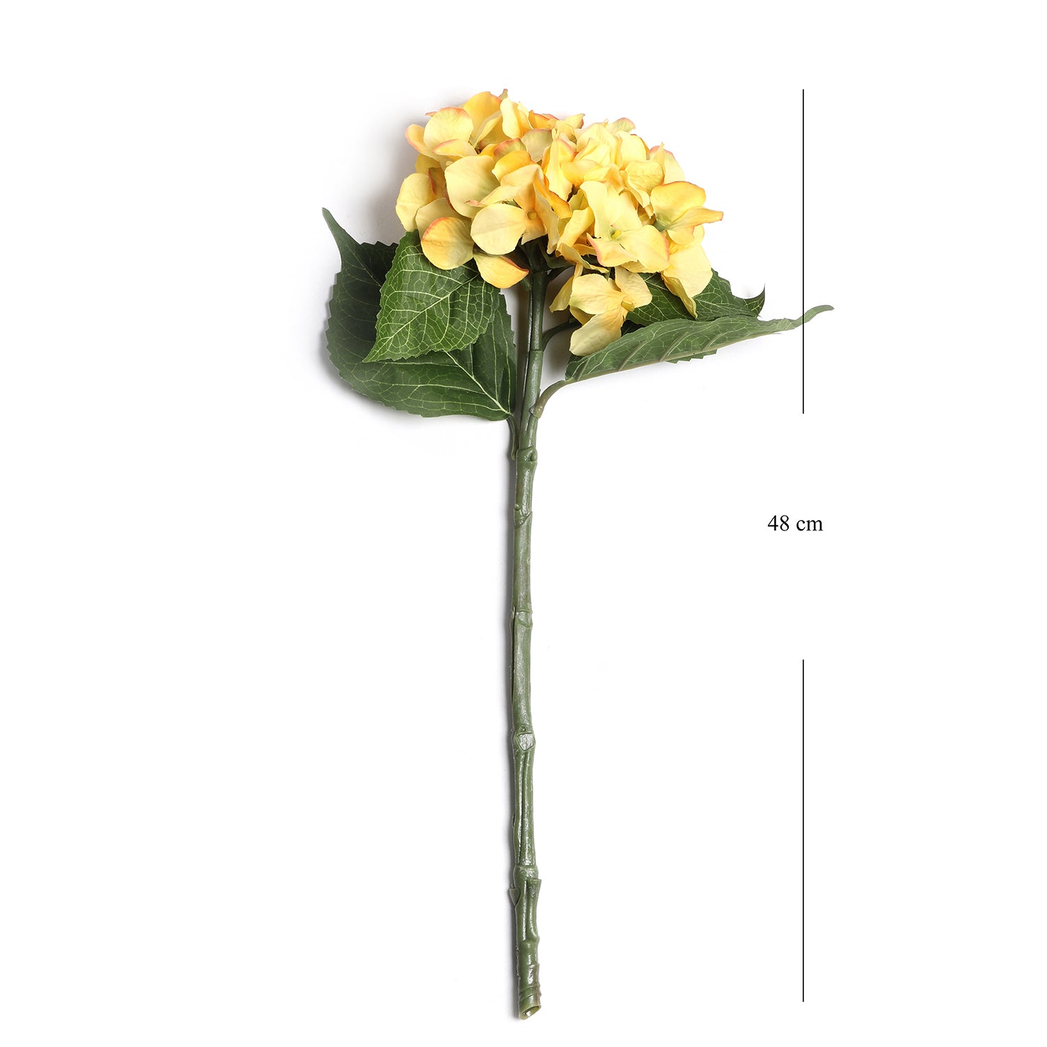 Shop Yellow Hydrangea Faux Flower Stem Single - at Best Price Online in ...