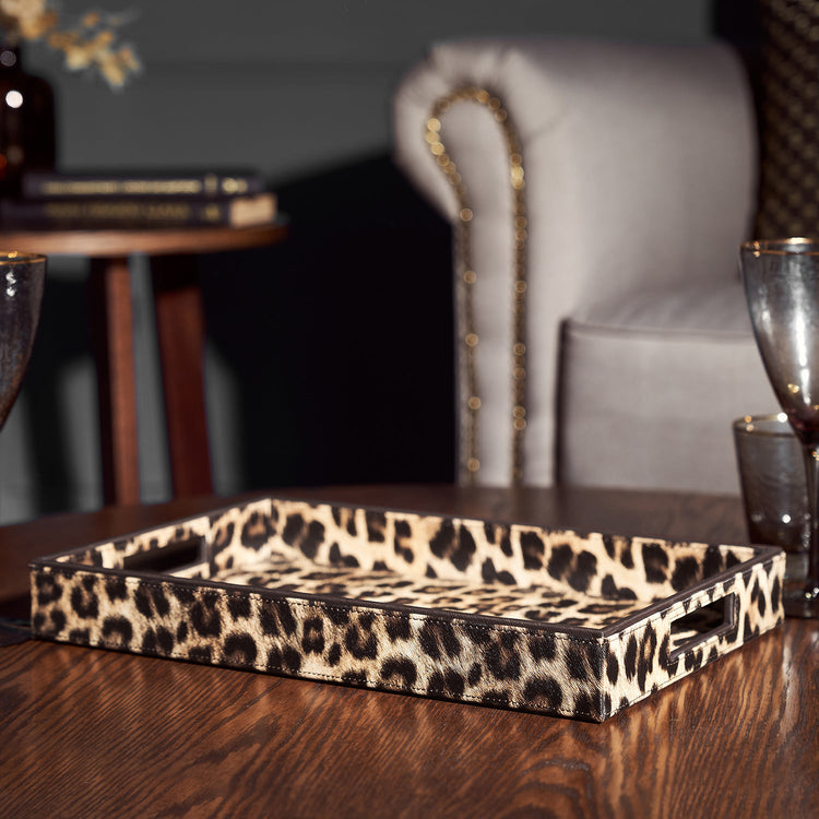 Shop Leopard Print Rectangle Tray - at Best Price Online in India
