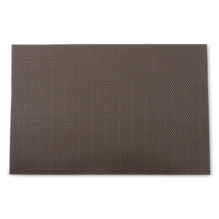 Shop Set Of 2 Brown Herringbone Design Pvc Placemats - at Best Price ...