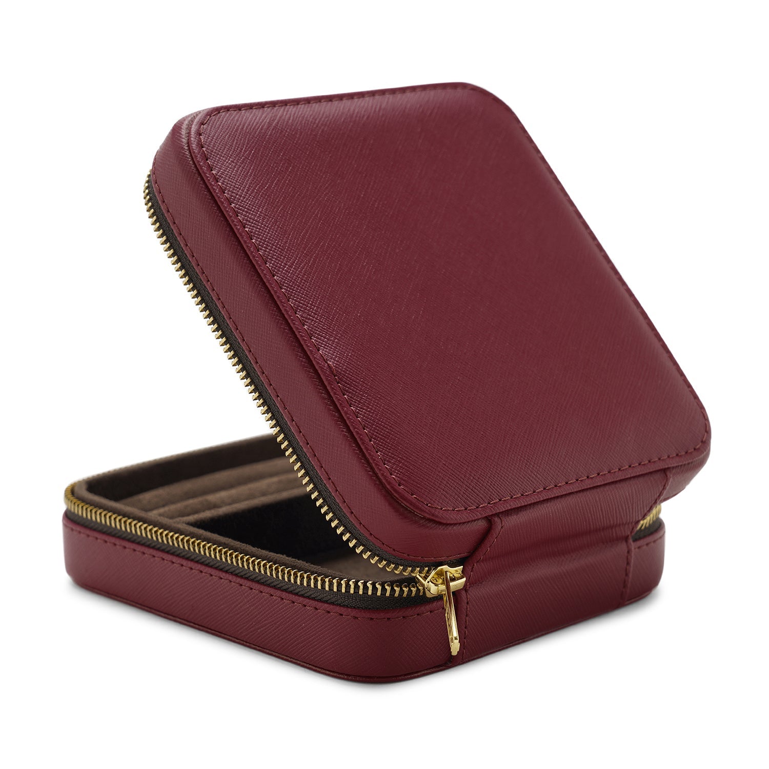 Shop Red Square Faux Leather Travel Jewellery Box - at Best Price ...